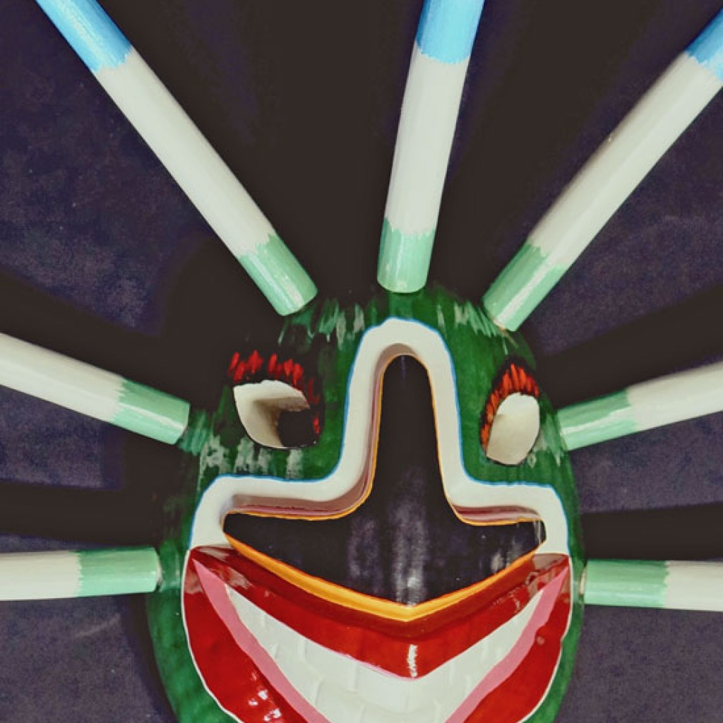 Coconut mask from Puerto Rico – Masks of the World