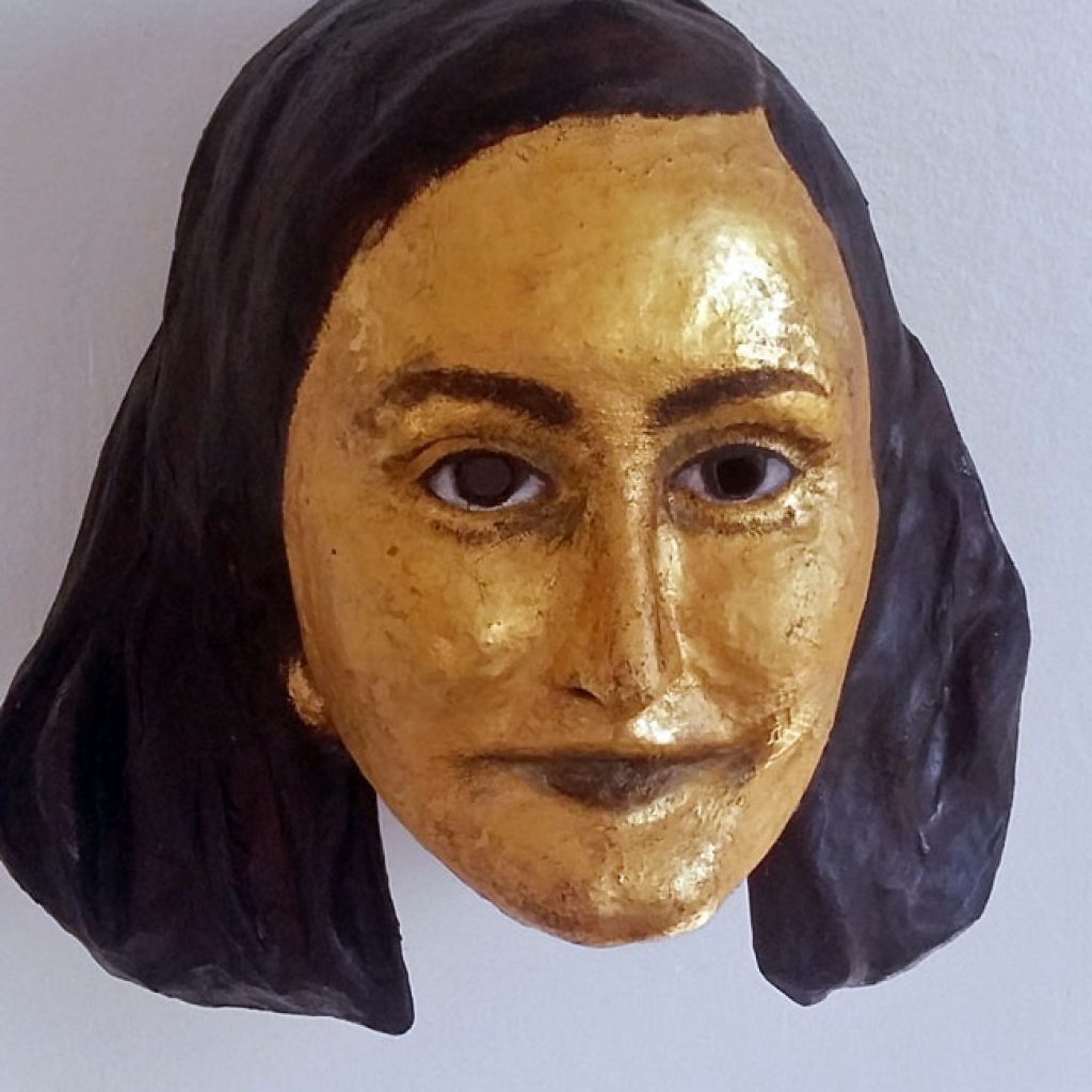 Anne Frank portrait mask – Masks of the World