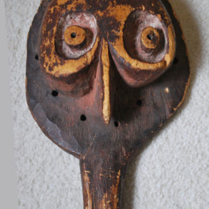 African owl mask with handle – Masks of the World