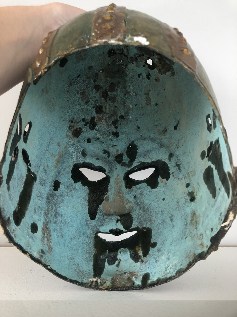 Bronze helmet mask from where? – Masks of the World