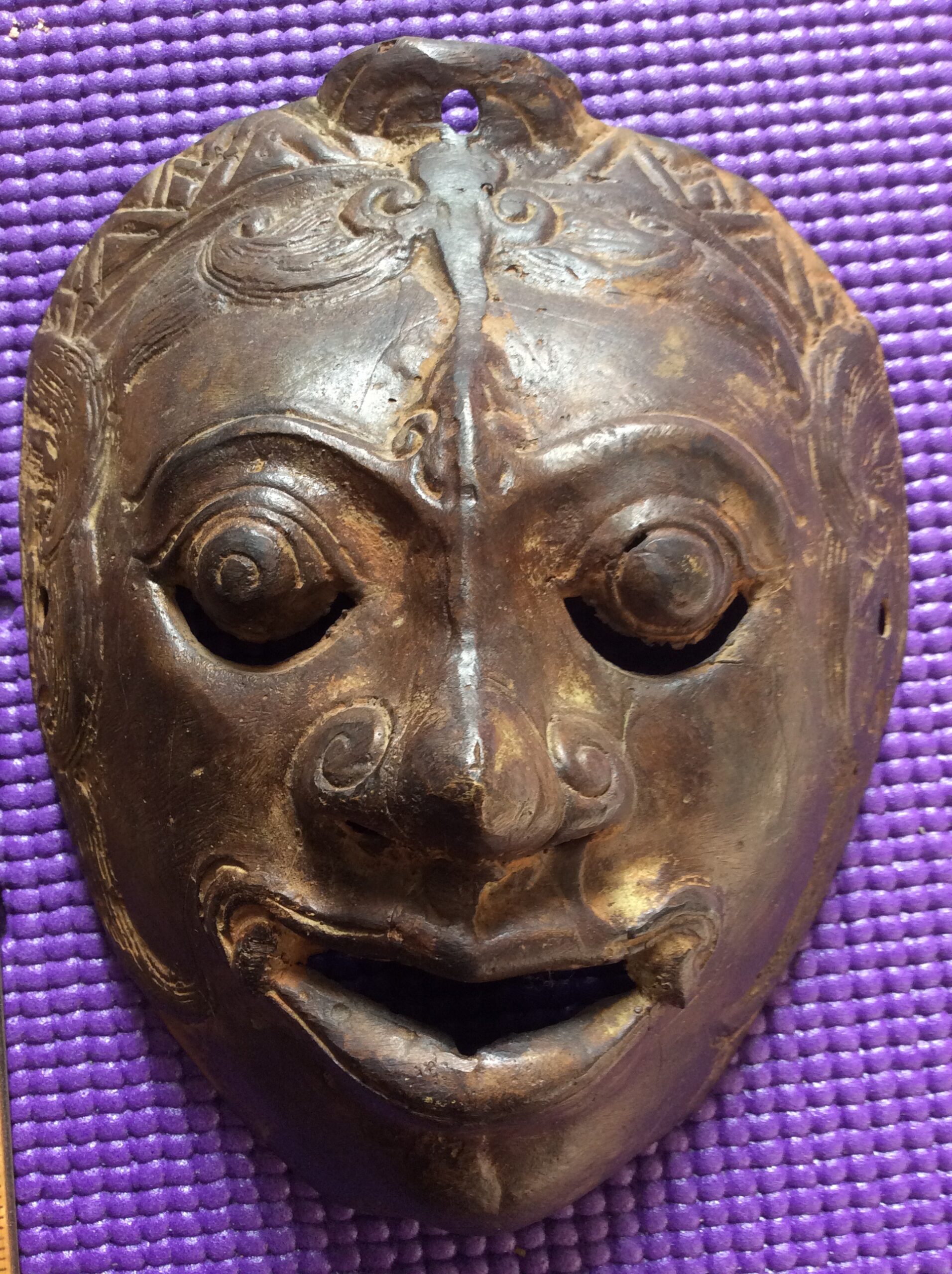 Repro of metal mask from Java – Masks of the World